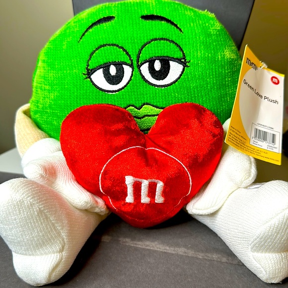 M&M'S | Other | 22 Mm Girl Green Plush Toy 12 Chenille Heart Celebrate ...